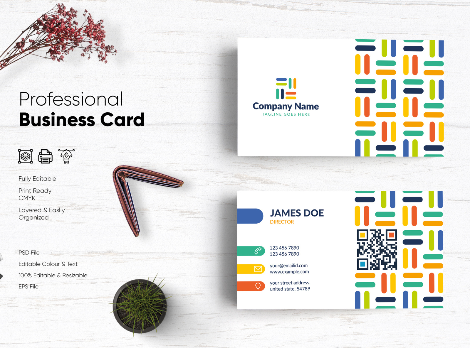 Modern Visiting Card Design-76 by BdThemes on Dribbble