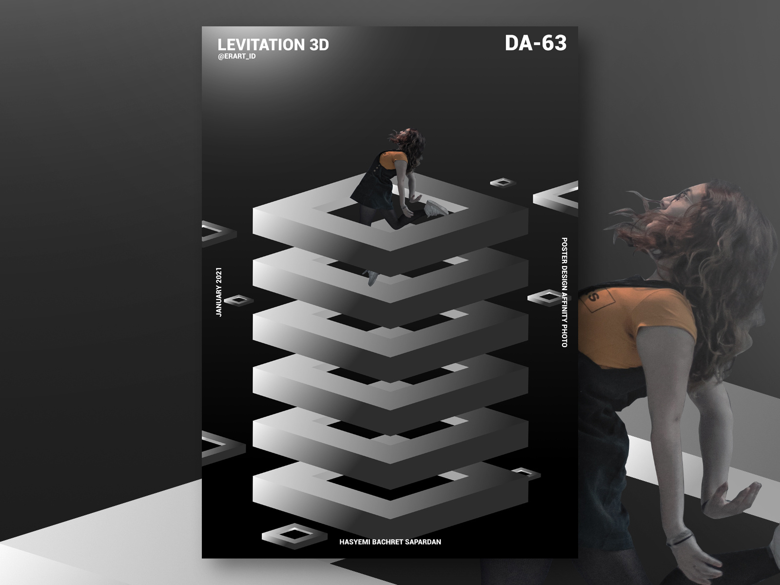 3D Levitation Poster Design by ER Art on Dribbble