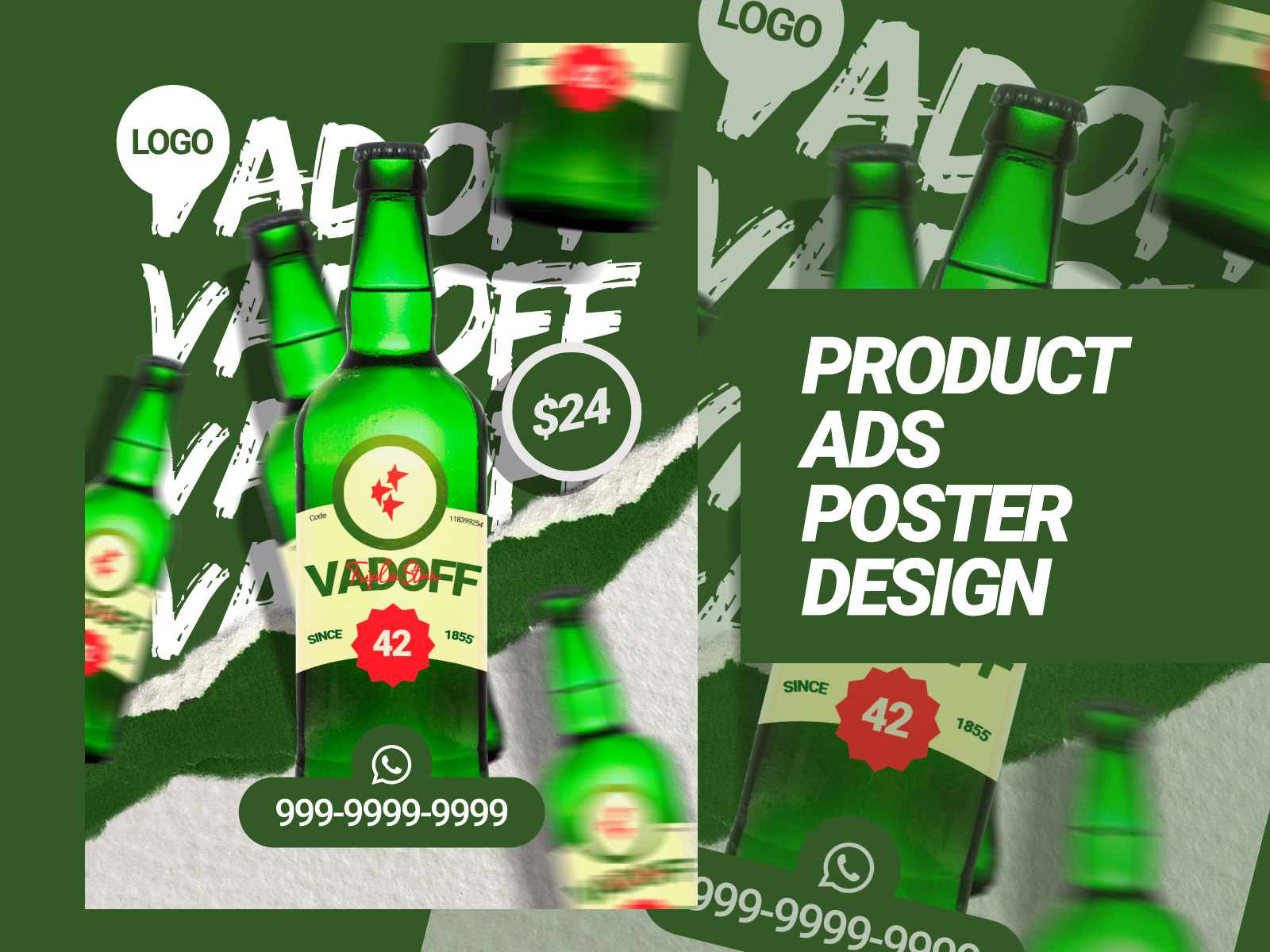 Ads Poster Social Media Bottle Drink by ER Art on Dribbble