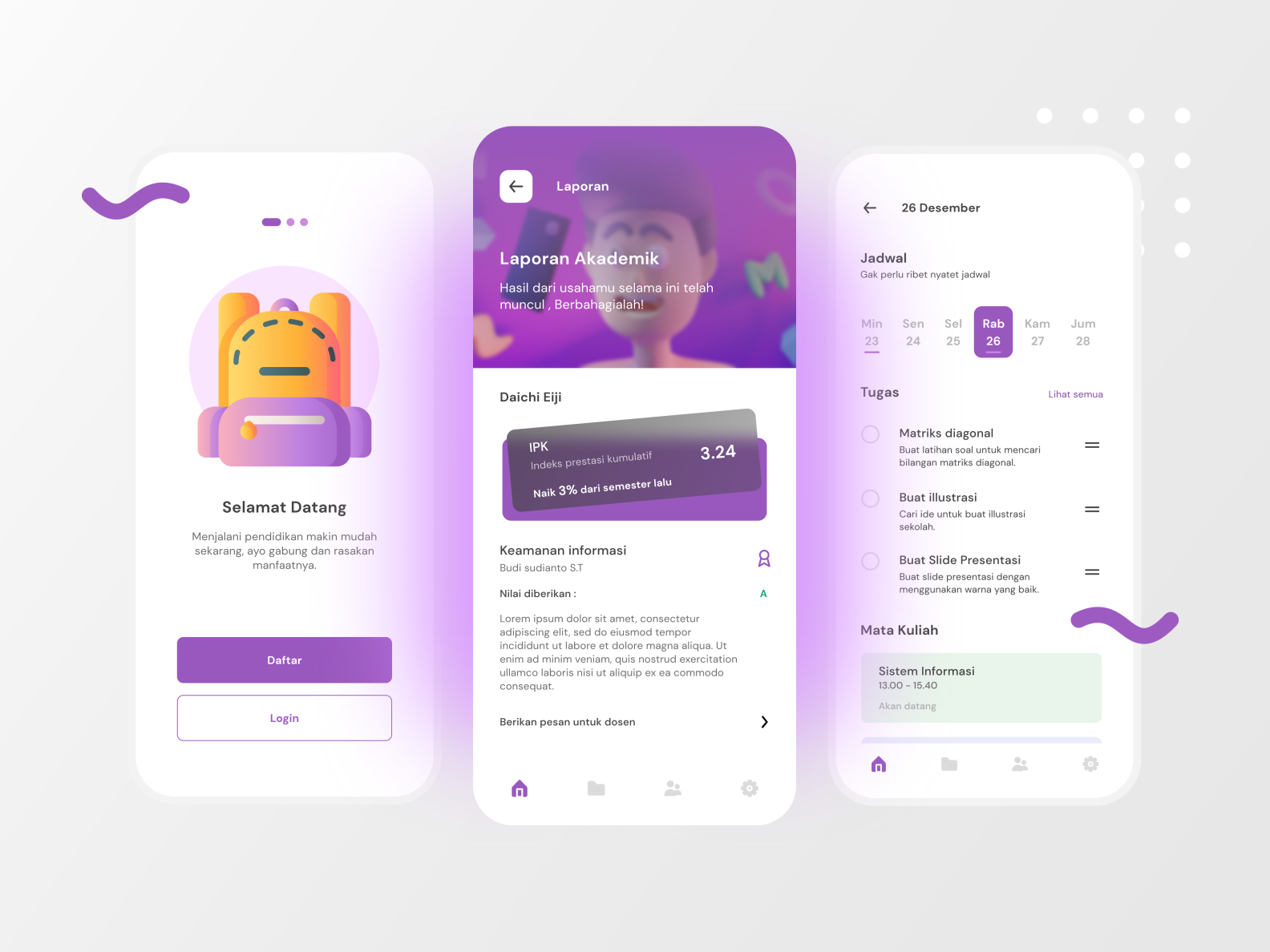 Student Handbook Apps by Tri Prastio Nugroho on Dribbble