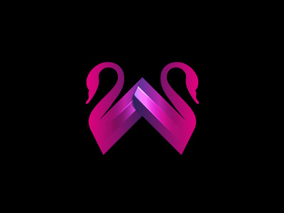 W have Swan element by Swapnil Maind on Dribbble