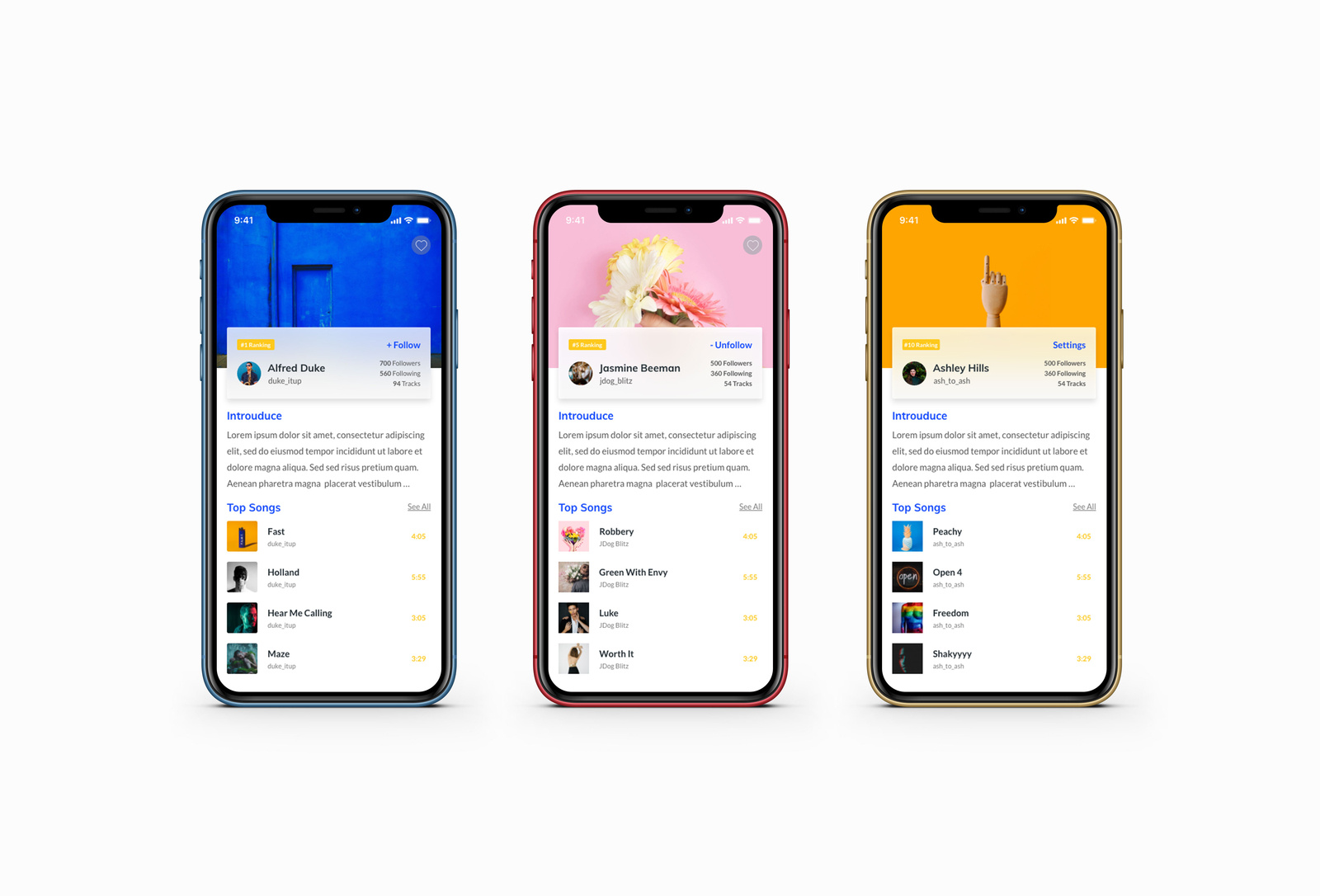 Daily UI Challenge #03 Profile | App Design by Jasmine Beeman on Dribbble