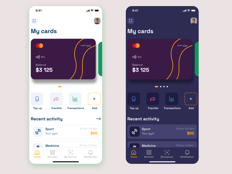 Finance App Design by Nazarii Shymanskyi on Dribbble