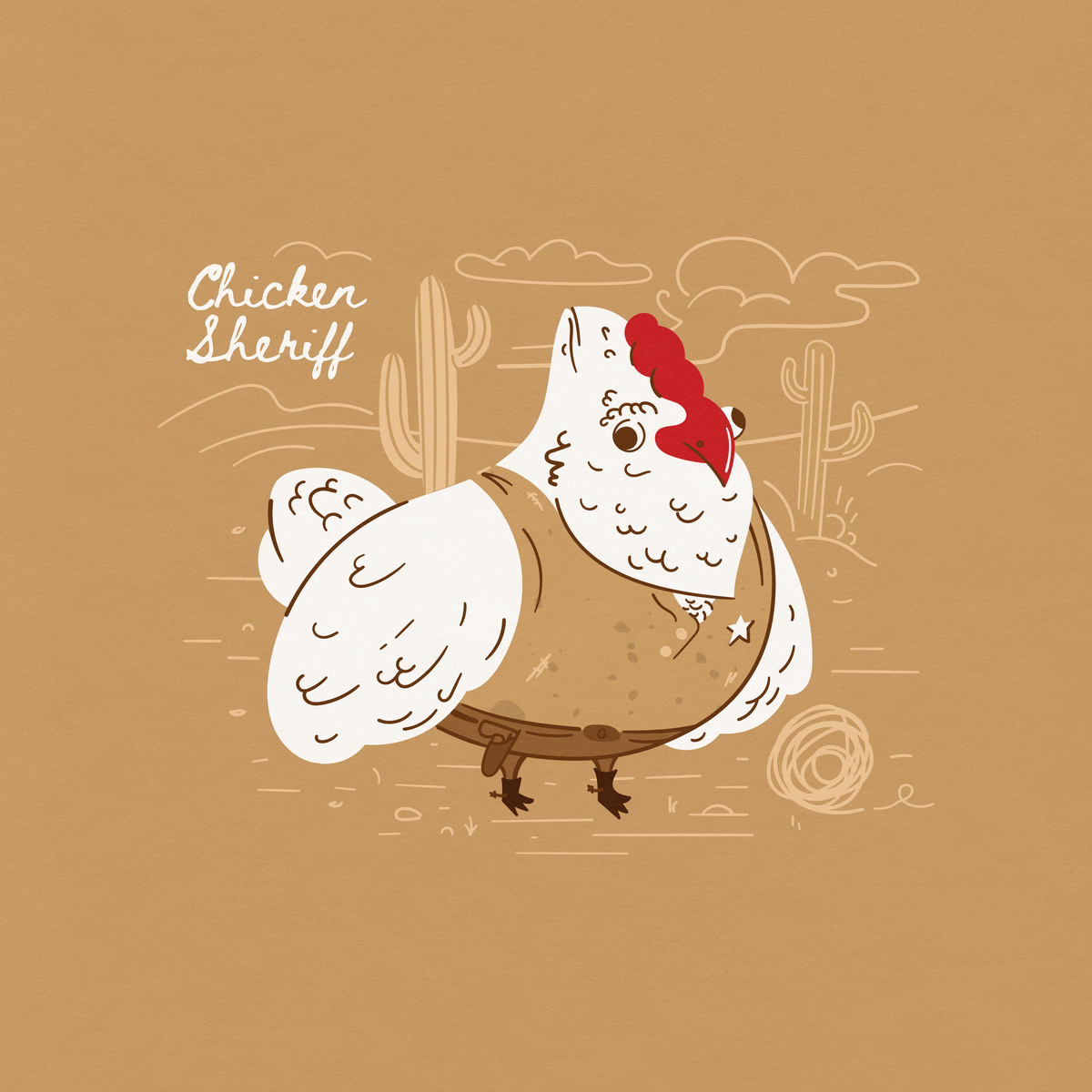 Chicken Sheriff by Joshua Benedikt on Dribbble