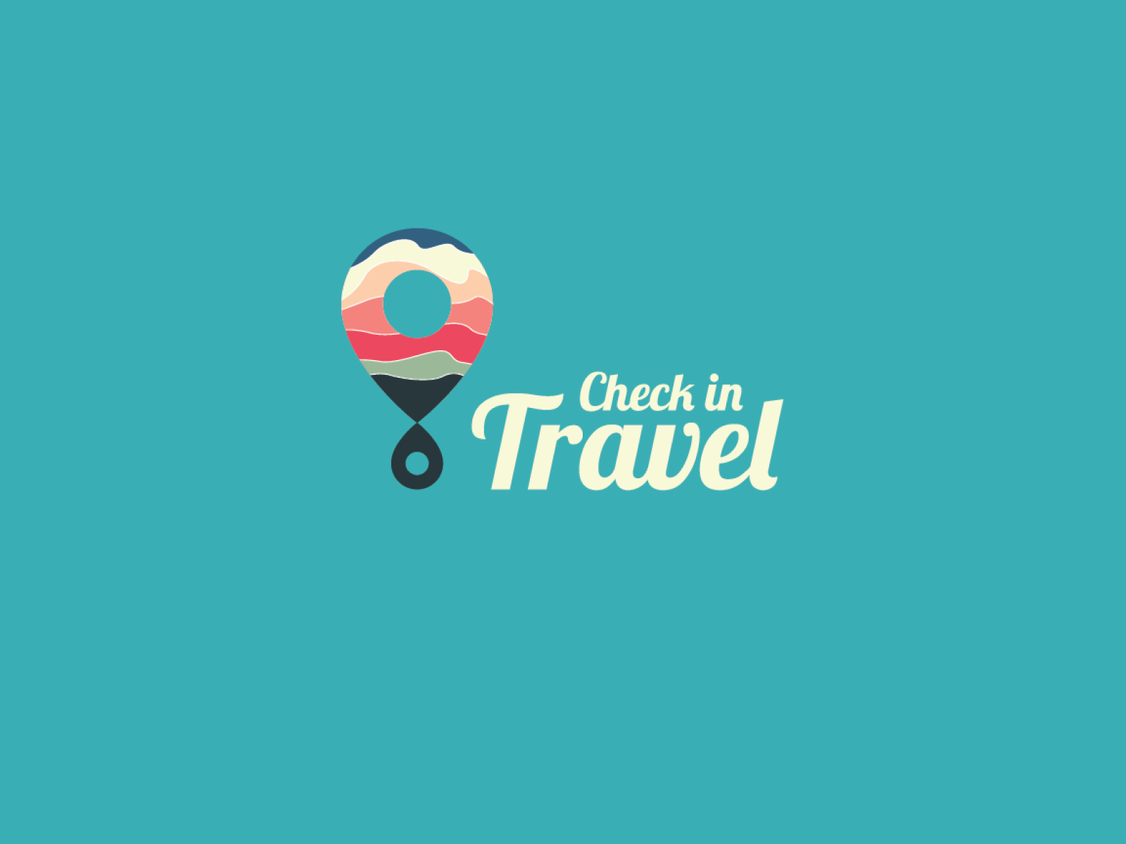 Check-in Travel Logo by Ana Tsereteli on Dribbble