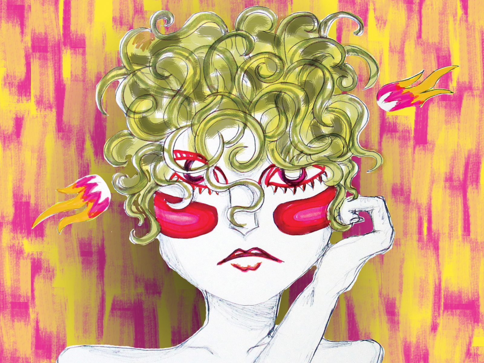 Curly pop by Mara Carvajal on Dribbble