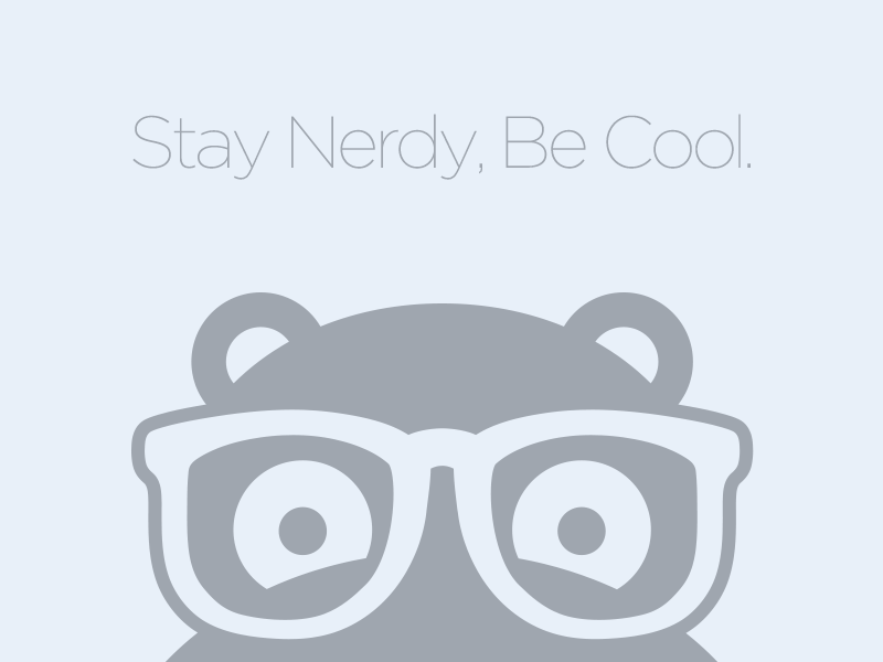 NerdyHippo – Stay Nerdy, Be Cool. by David Ly on Dribbble