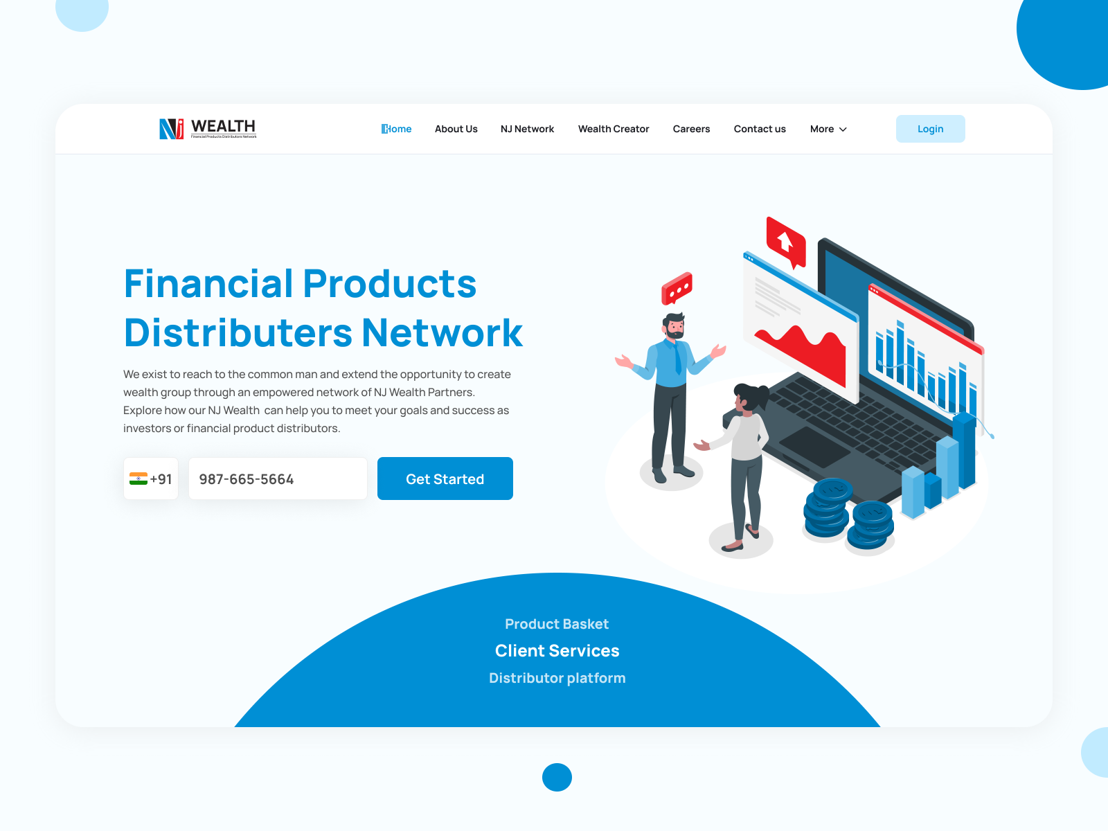 NJ Wealth Financial Product by Sagar Kulkarni on Dribbble