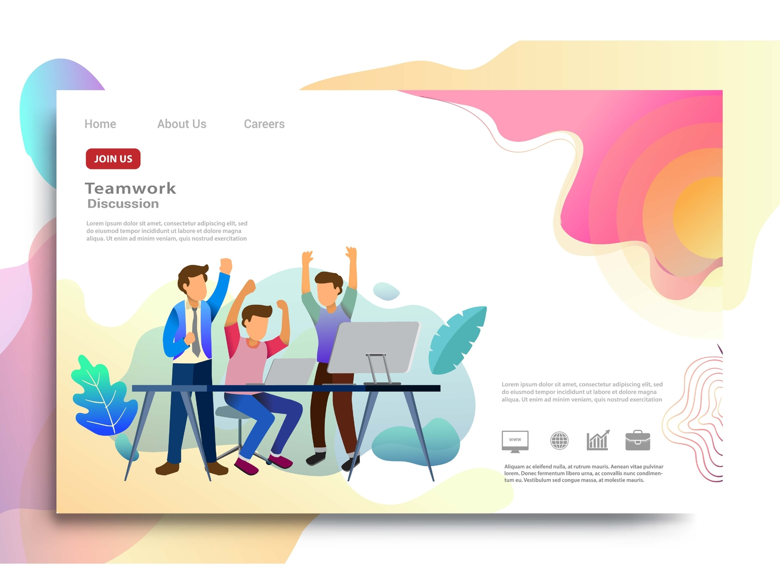 Design homepage concept of teamwork build business by Otpirusthree ...