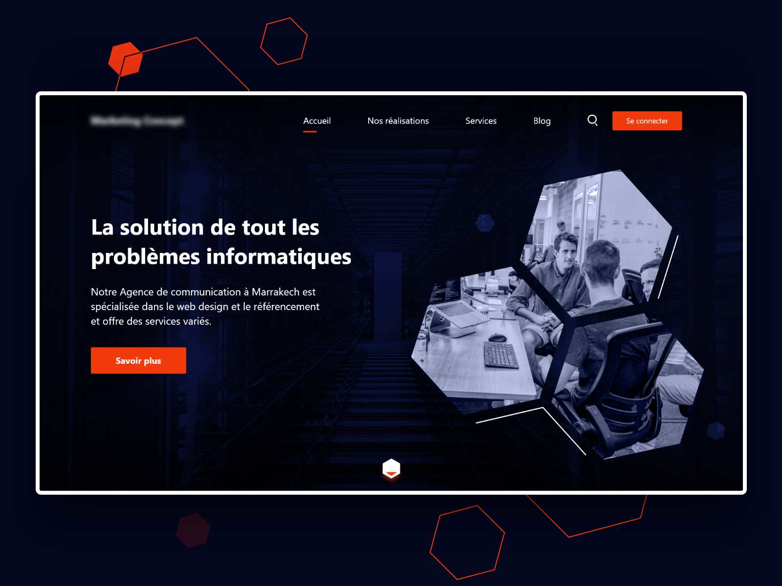 software company home page by AYOUB BARI on Dribbble