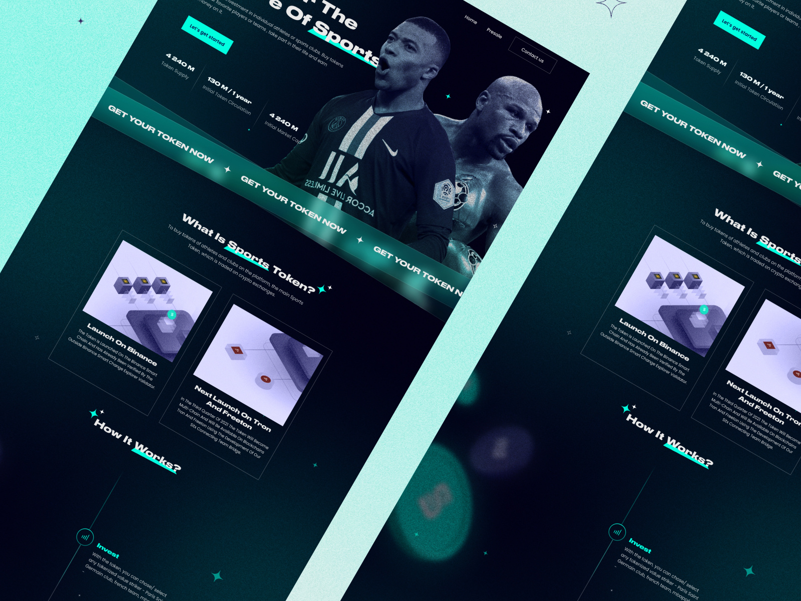 CRYPTO TOKEN LANDING PAGE by AYOUB BARI on Dribbble