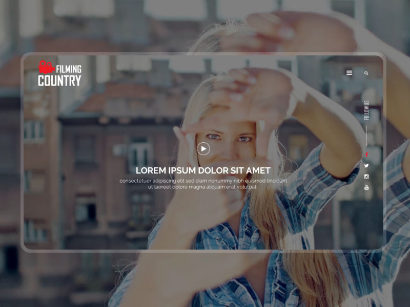 Filming Country - Website Design Concept by Gopal Patel on Dribbble