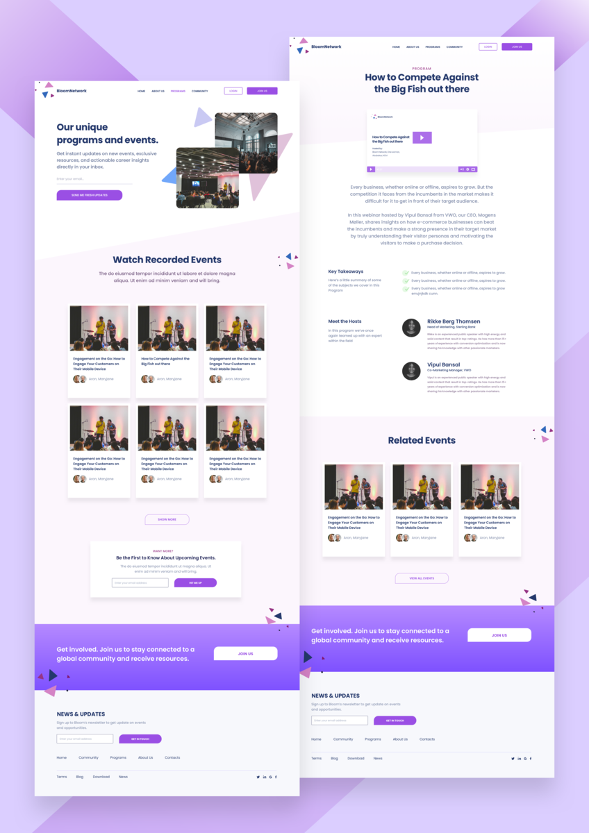 Bloom Network by Assurance Uwangue on Dribbble