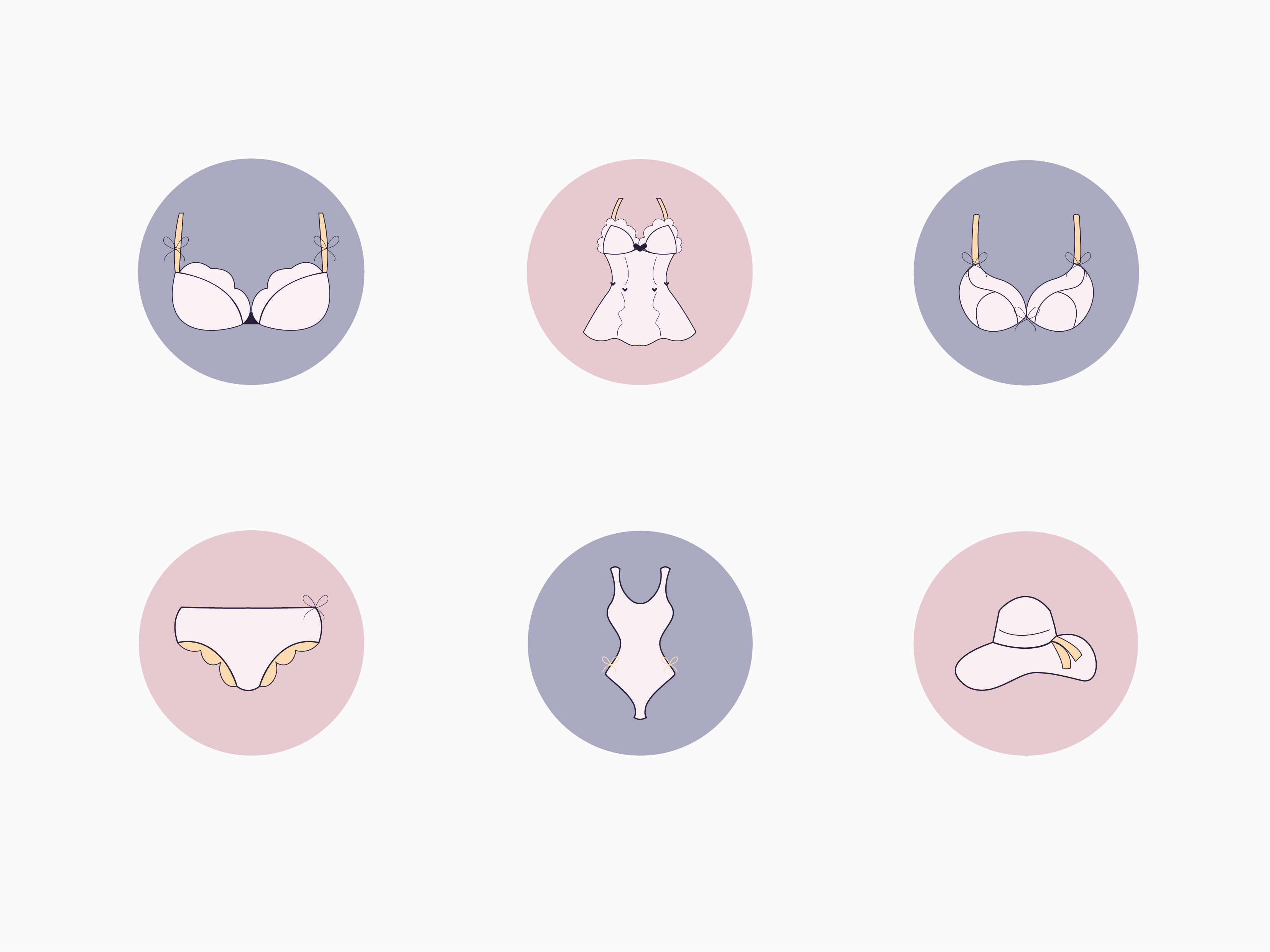 Underwear Icons by Fiorella Pinedo on Dribbble