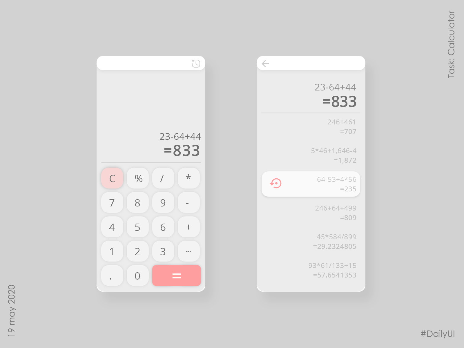 Calculator Design- DailyUI #04 by Saloni Girhepuje on Dribbble