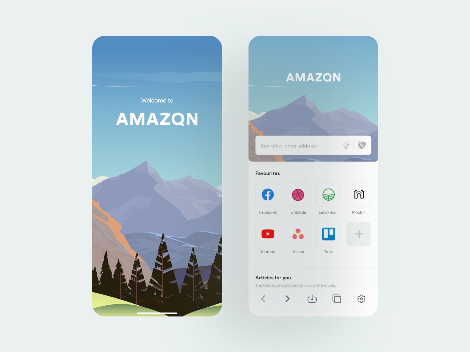 Amazon - Browser Mobile App by Om Prakash on Dribbble