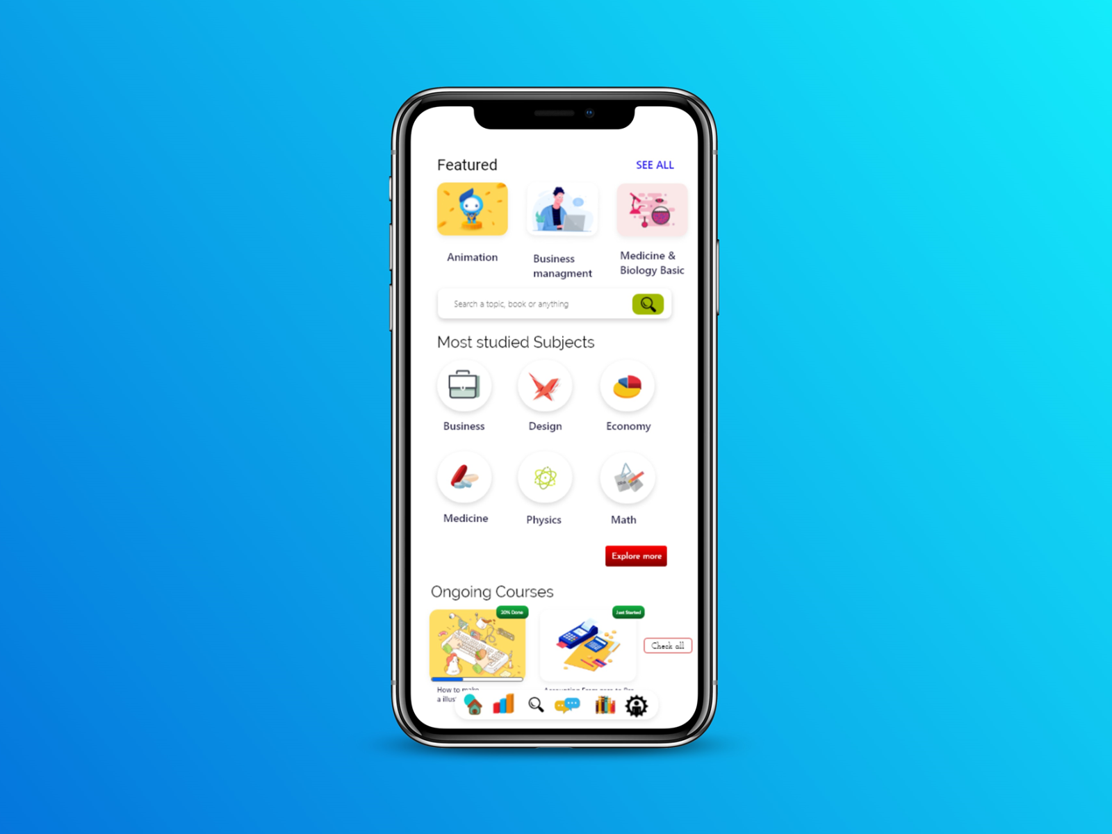 App Prototype of Lernology by Shazzad Shoikat on Dribbble