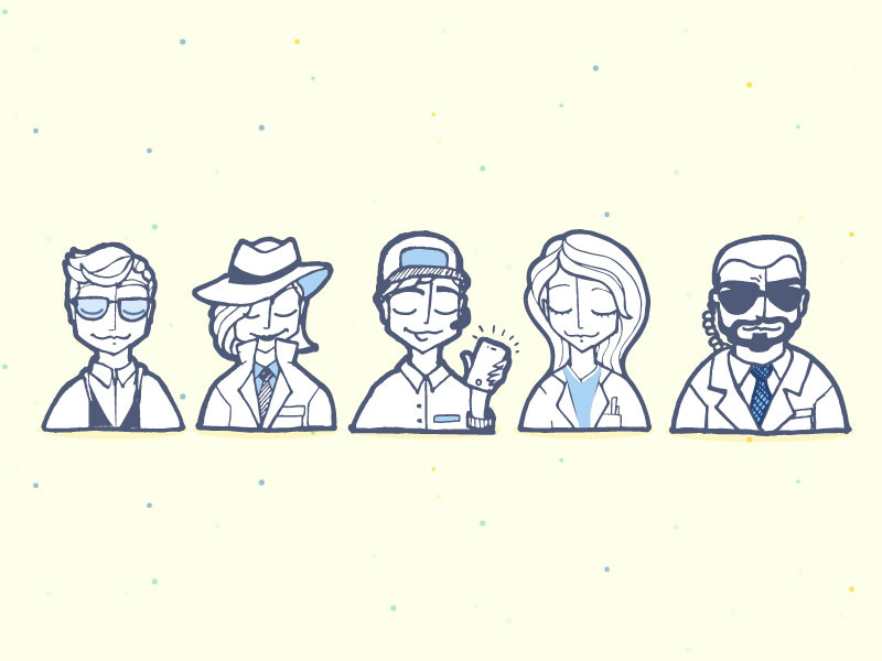 Support Staff Avatars by Morgan Zion on Dribbble