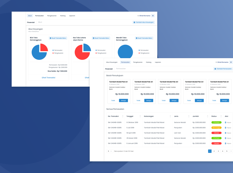 Financial Dashboard Desktop Version by Rafiandra Widhiansyah on Dribbble