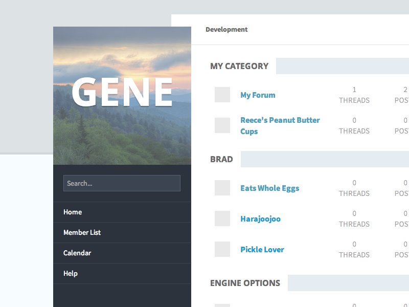 Gene - WIP Forum Theme by Jason Liehr on Dribbble