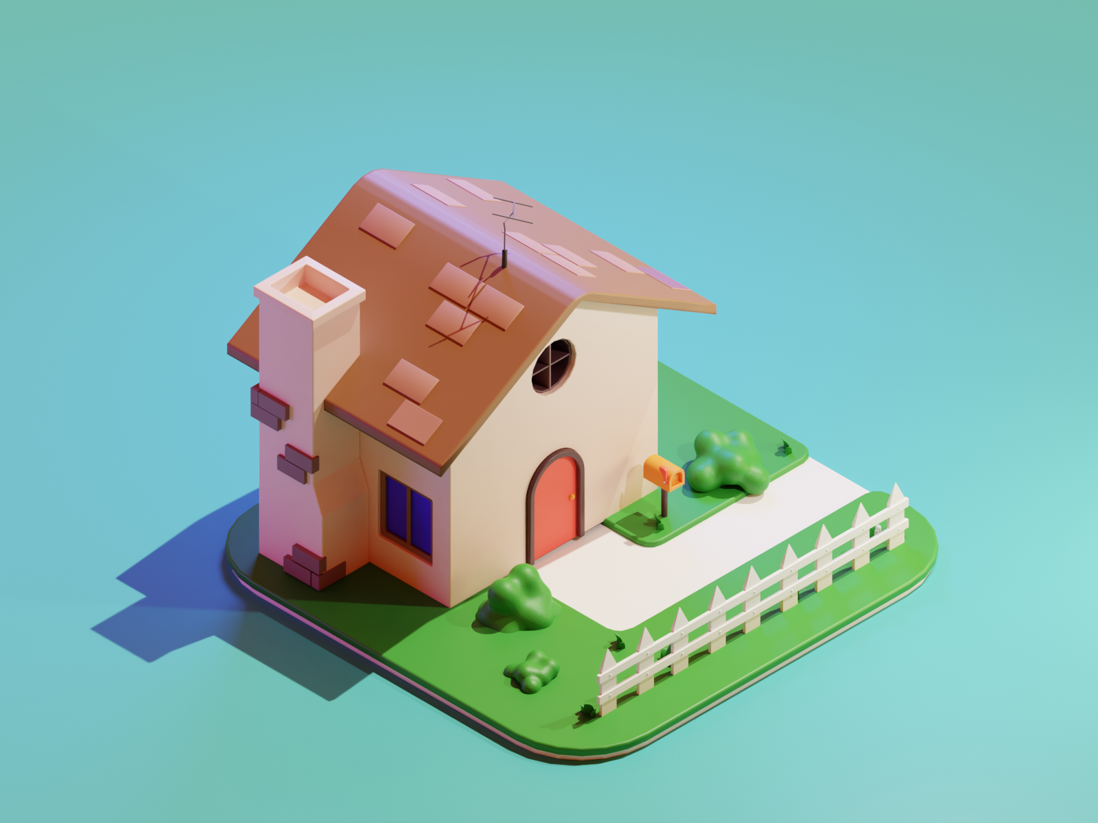 (Practice Tutotrial) ISO House by totopc on Dribbble