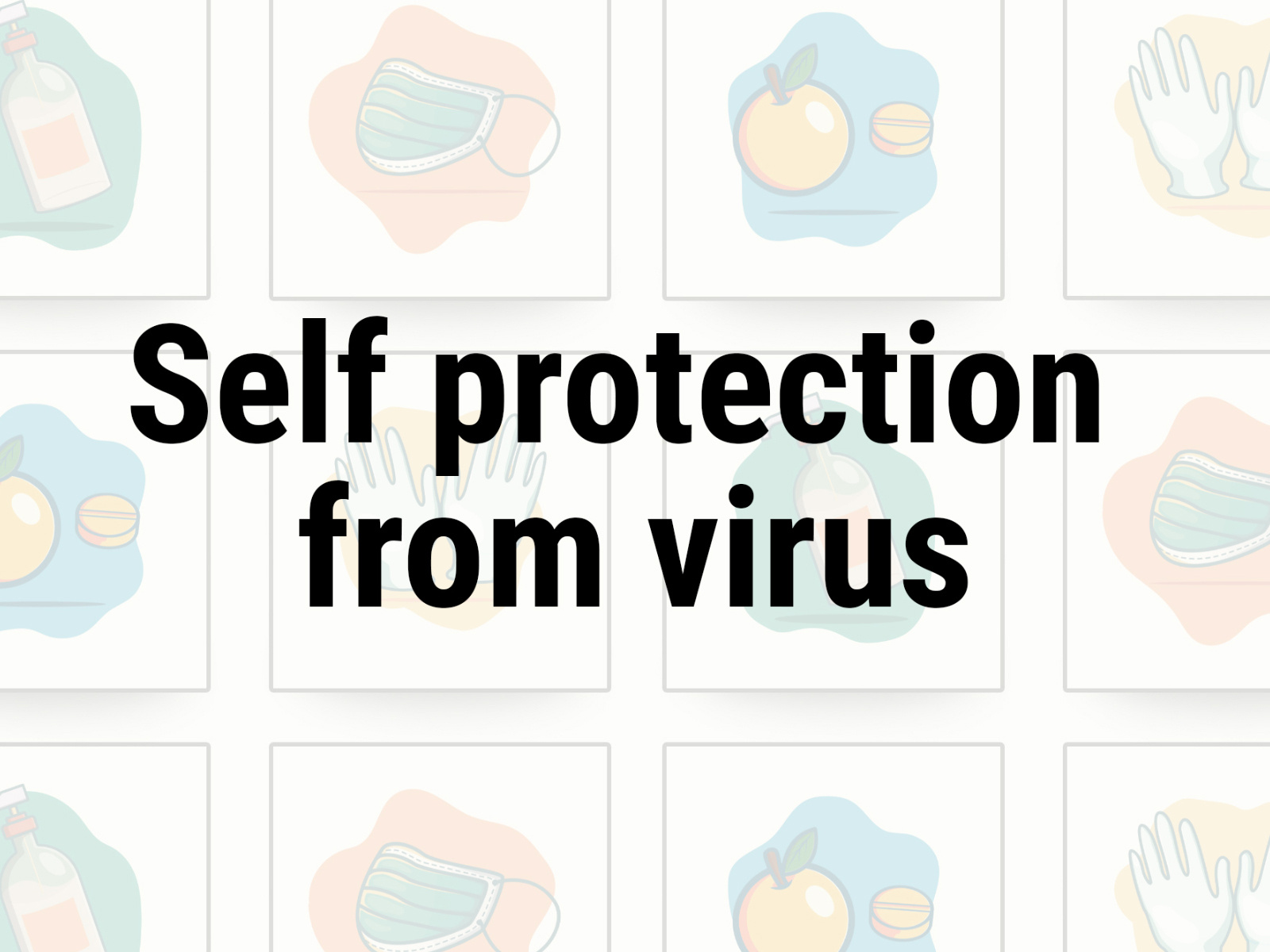 Set of self protection from virus by At 3 Am on Dribbble
