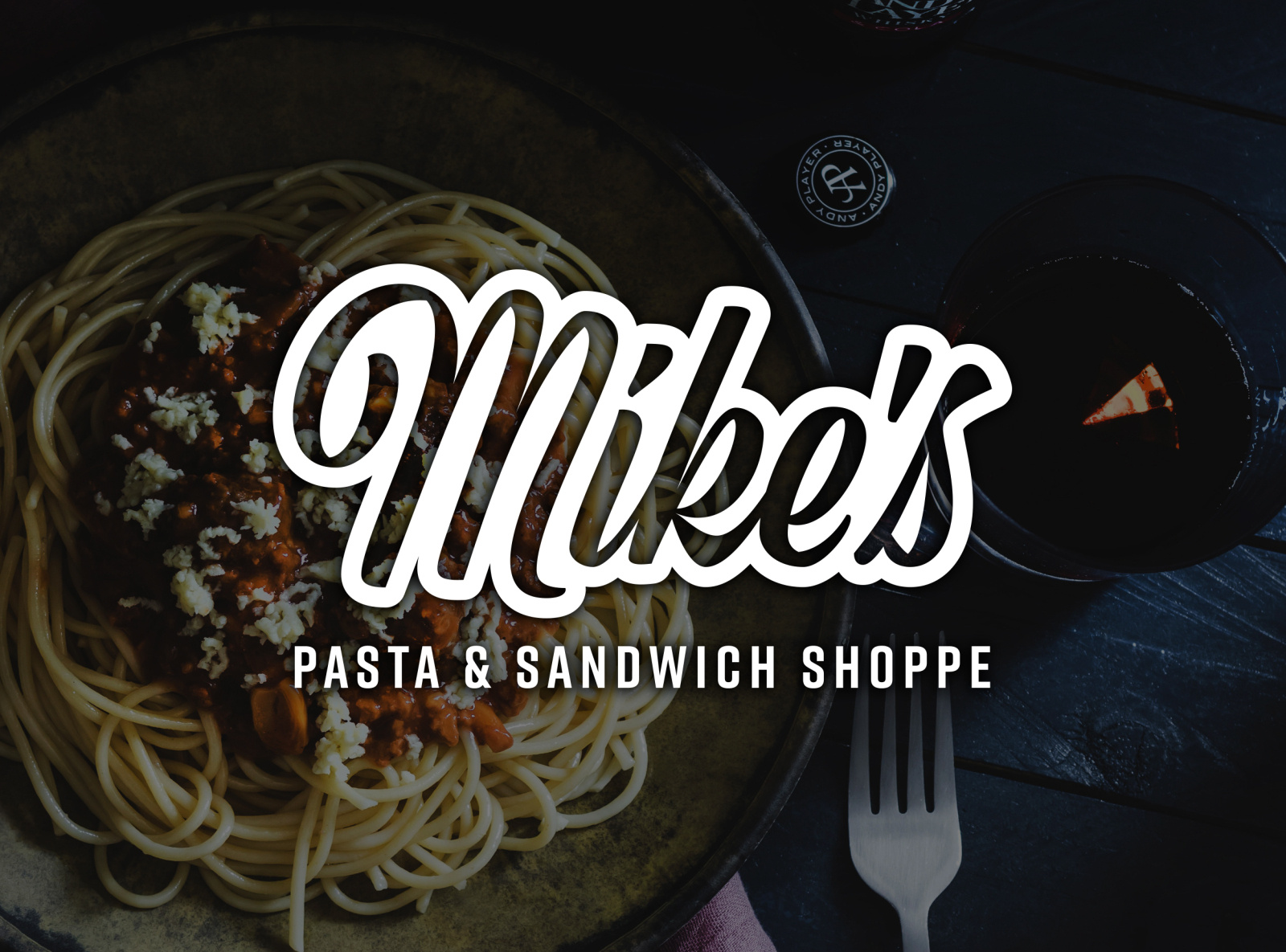 Mike's Pasta & Sandwich Shoppe Logo by Drew O'Brien on Dribbble
