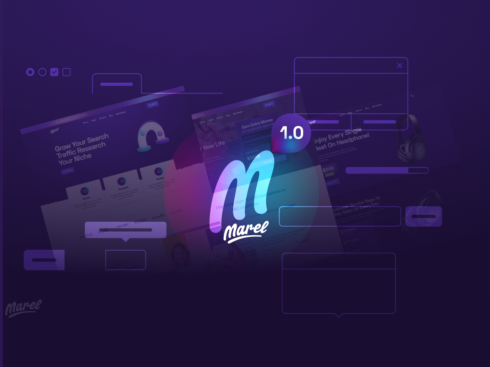 Marel UI Kit System by creabik on Dribbble