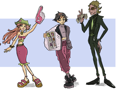 Line-Up characters by Nani on Dribbble