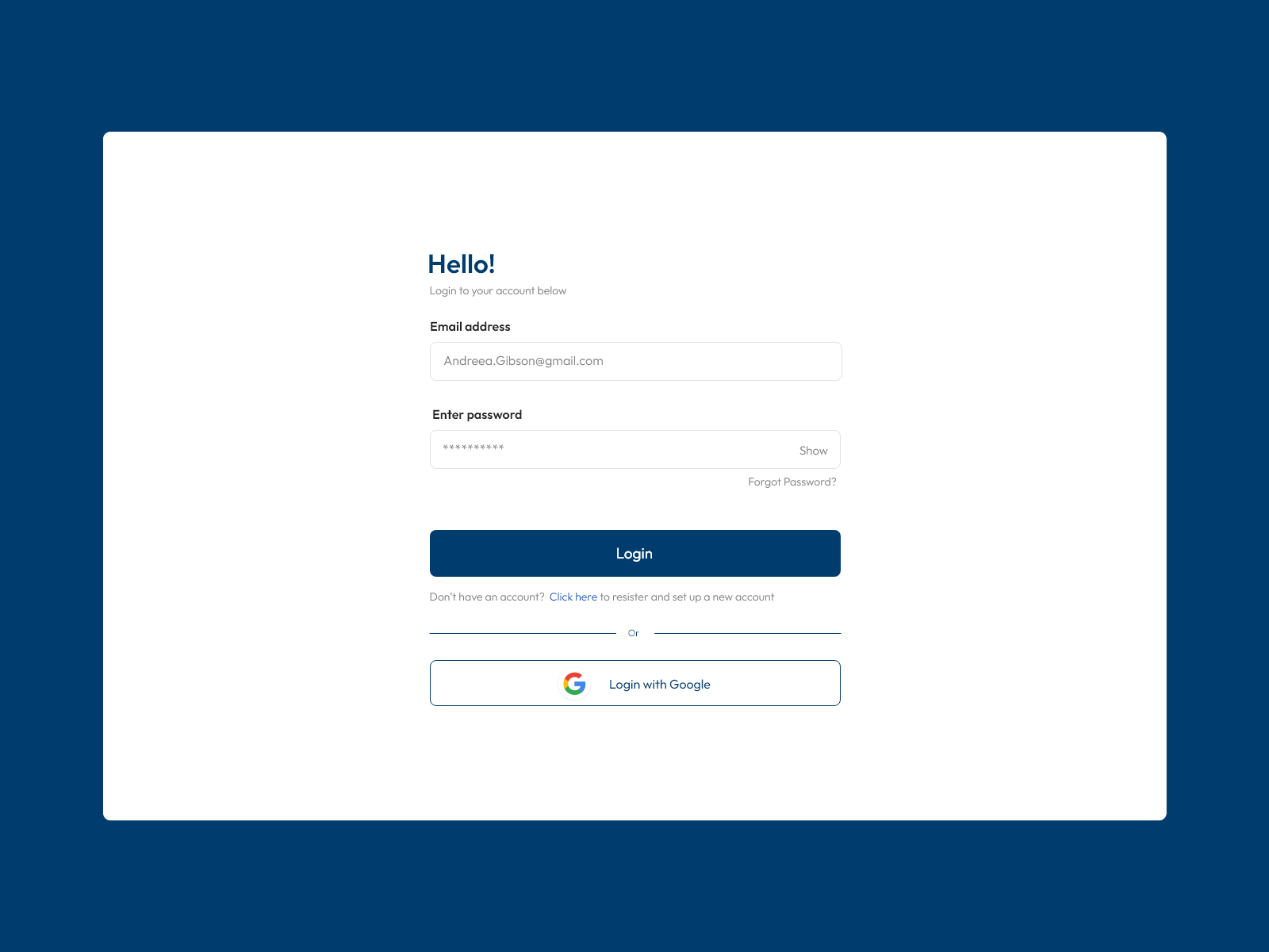 Login- Web page by Siddarth Chougale on Dribbble