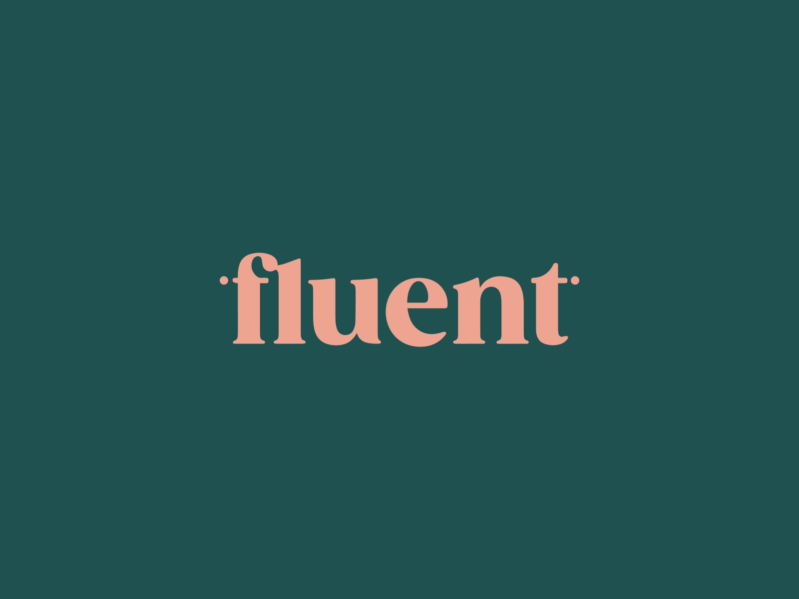 Logo for Fluent by Bill Chung on Dribbble