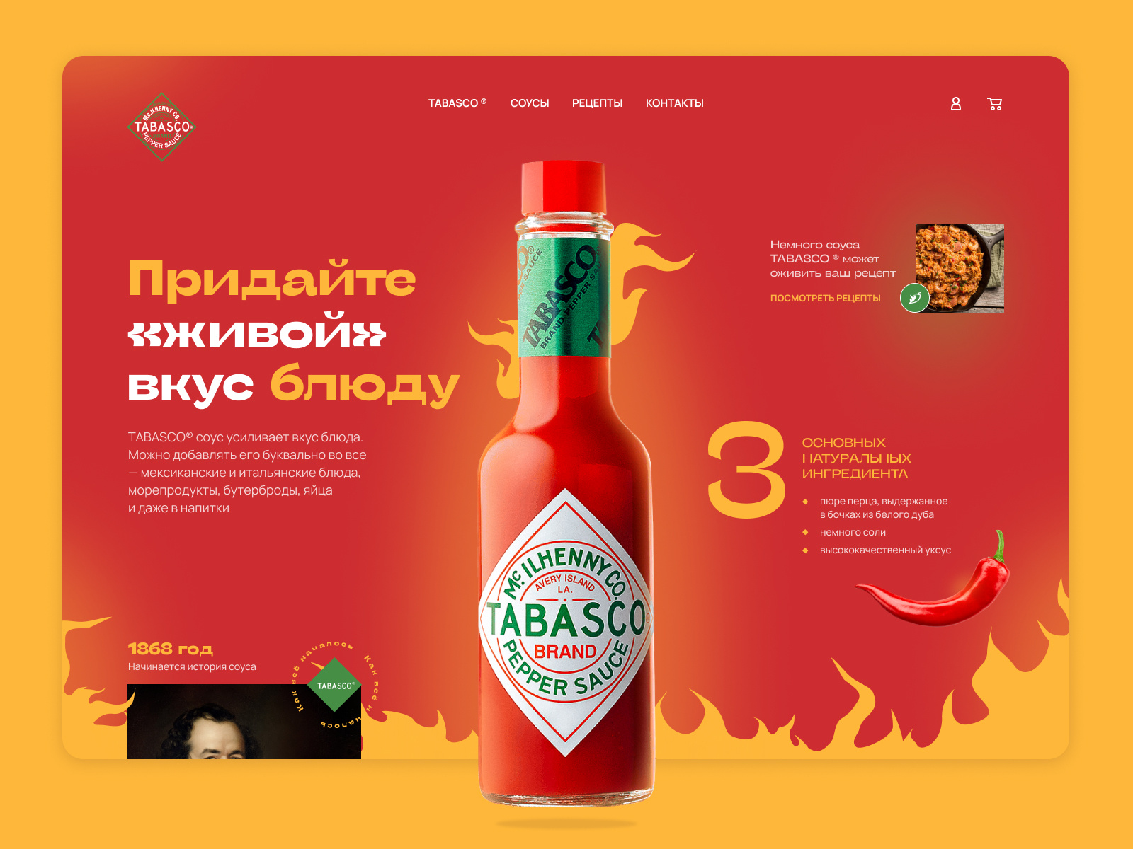 🌶 TABASCO ® by Александра А. on Dribbble