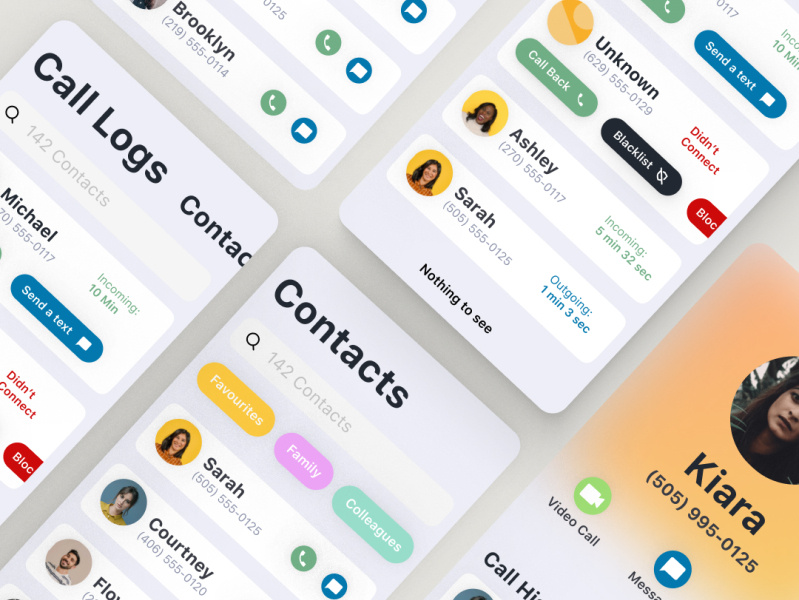 Phone-Dialer App UI Design by Srikant Mehra on Dribbble