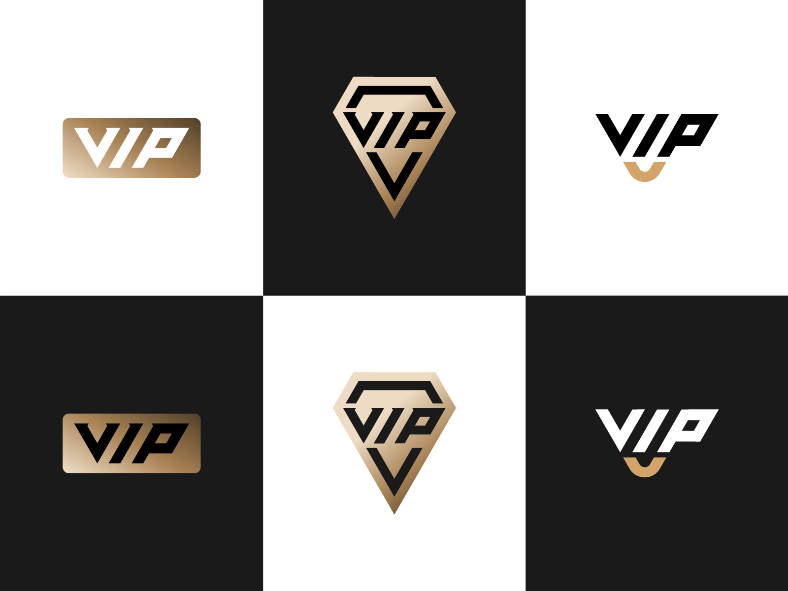 VIP logo by LOK DESIGN on Dribbble
