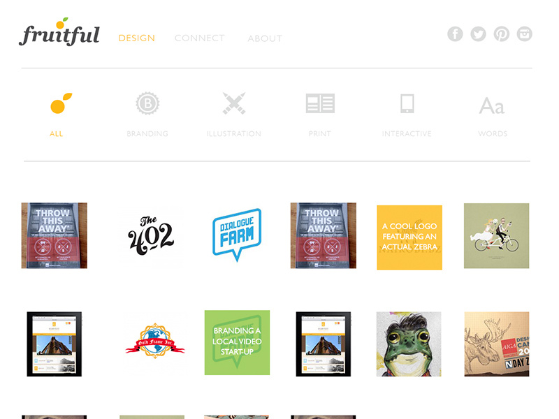 New Fruitful Portfolio Page by Fruitful Design & Strategy on Dribbble