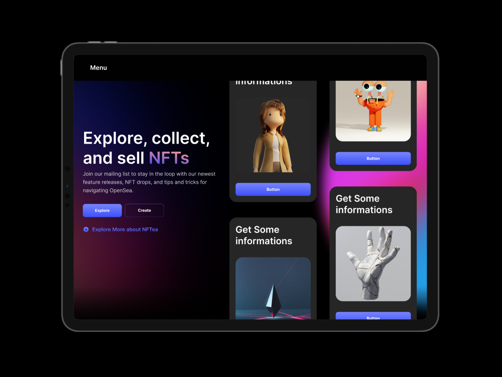 NFT - Hero_Animation by Paweł Kowalski 👾 on Dribbble