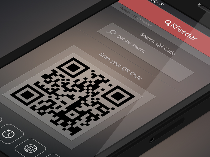 QR Code Scanning iOS7 UI by Mansoor Ali Khan on Dribbble