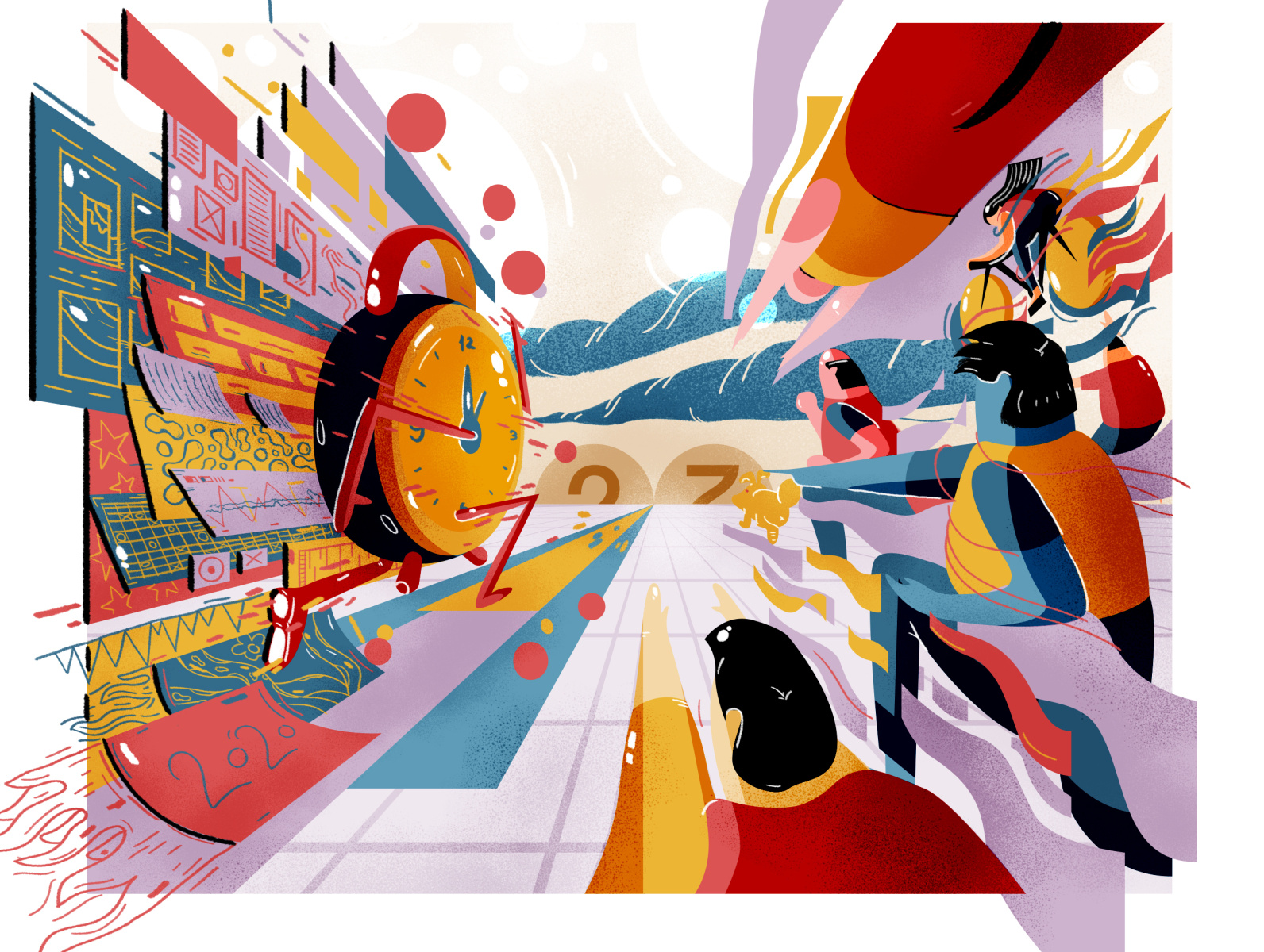 Deadline runner by Bảo Anh Bùi Nguyễn on Dribbble