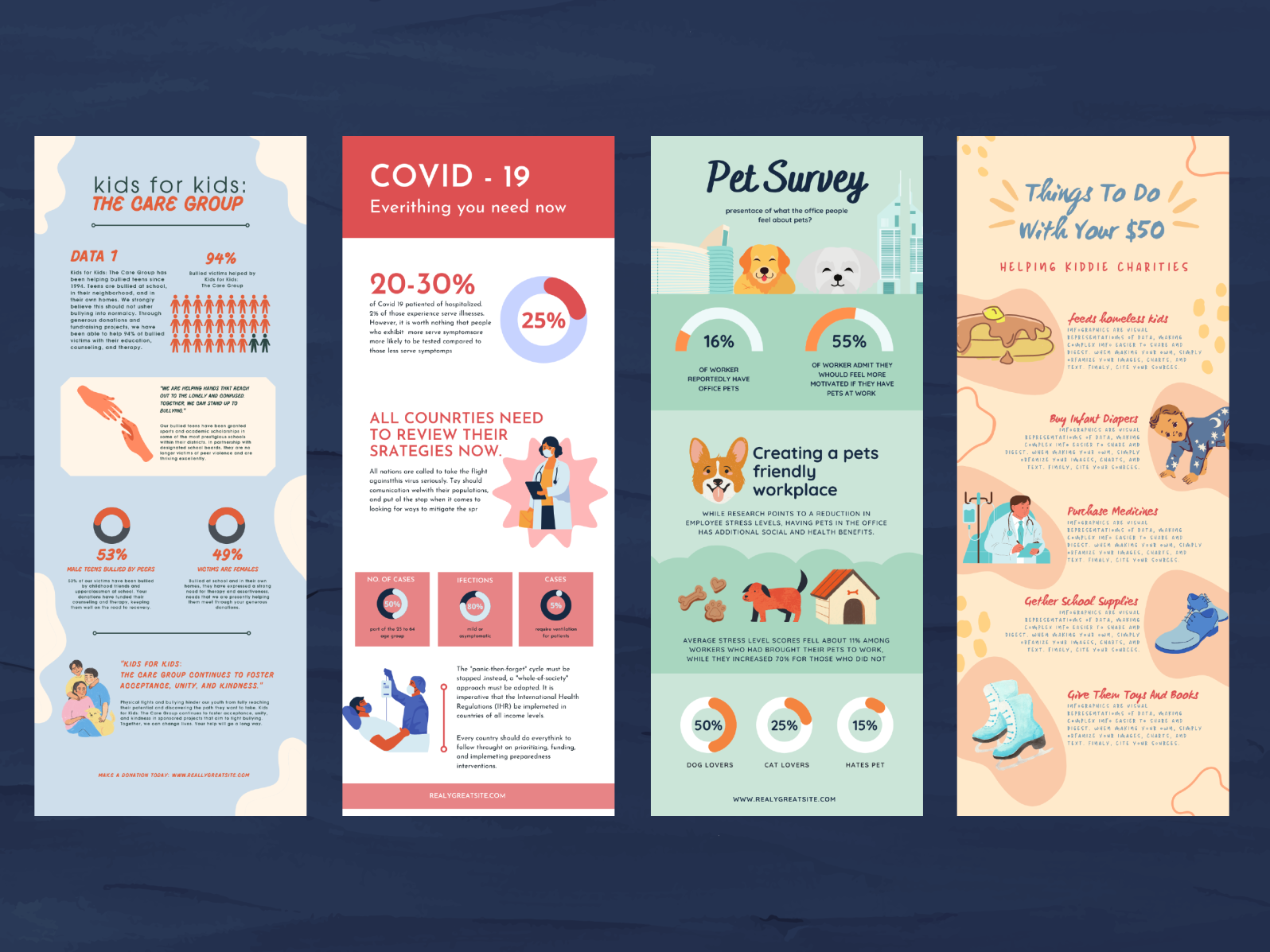 Infographic Canva Template by Svana Project on Dribbble