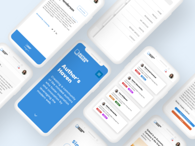 Author's Haven - Mobile by Raymond Akalonu on Dribbble