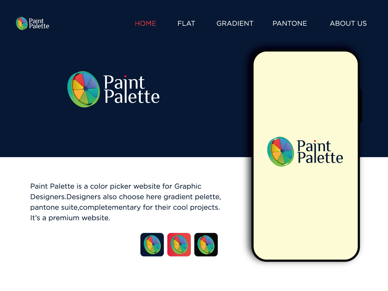 Color Picker Web Logo Design by Zakir Hossain on Dribbble