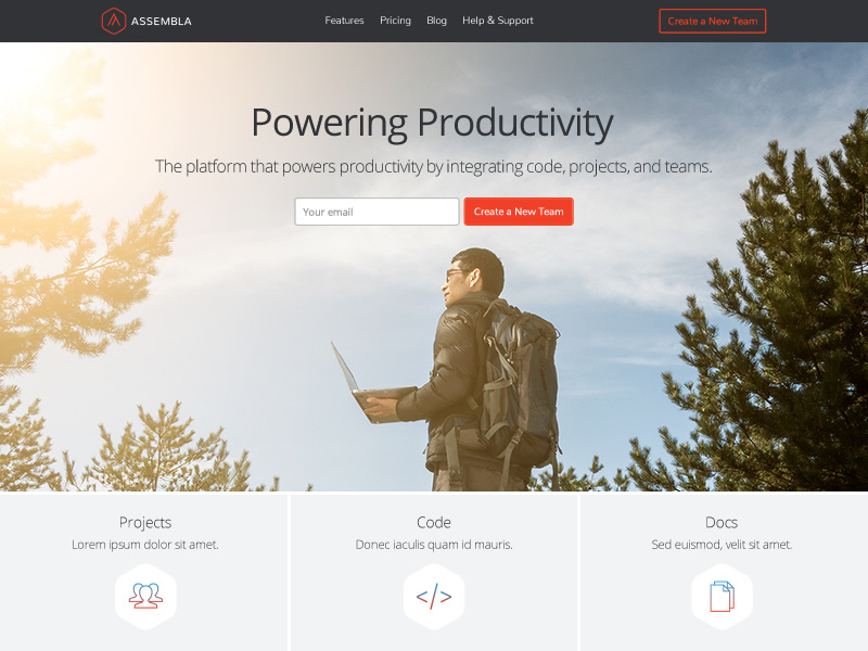Home page design by Paco Lule on Dribbble