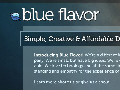 New Blue Flavor by D. Keith Robinson on Dribbble