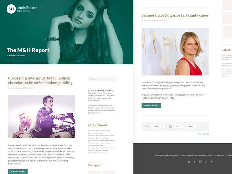 WIP: Clean blog layout by James Gilyead on Dribbble