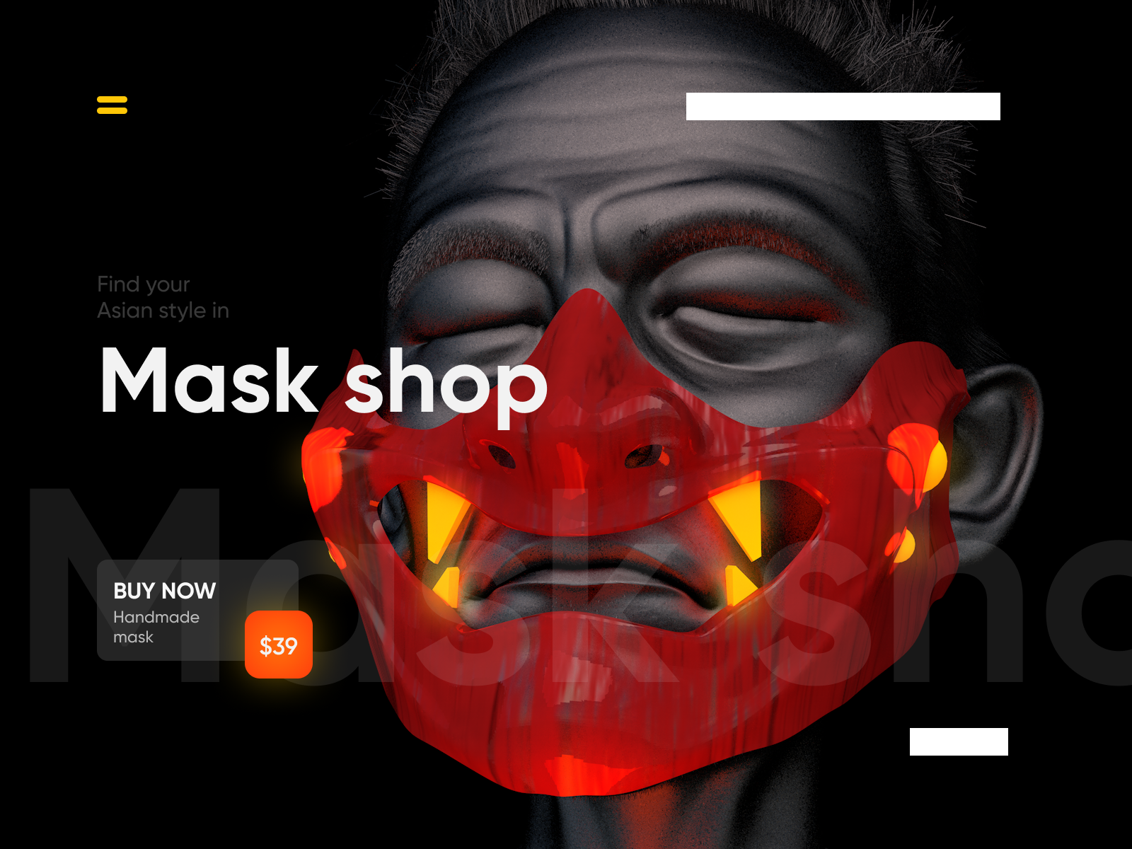 Handmade Mask Shop by Eli P on Dribbble