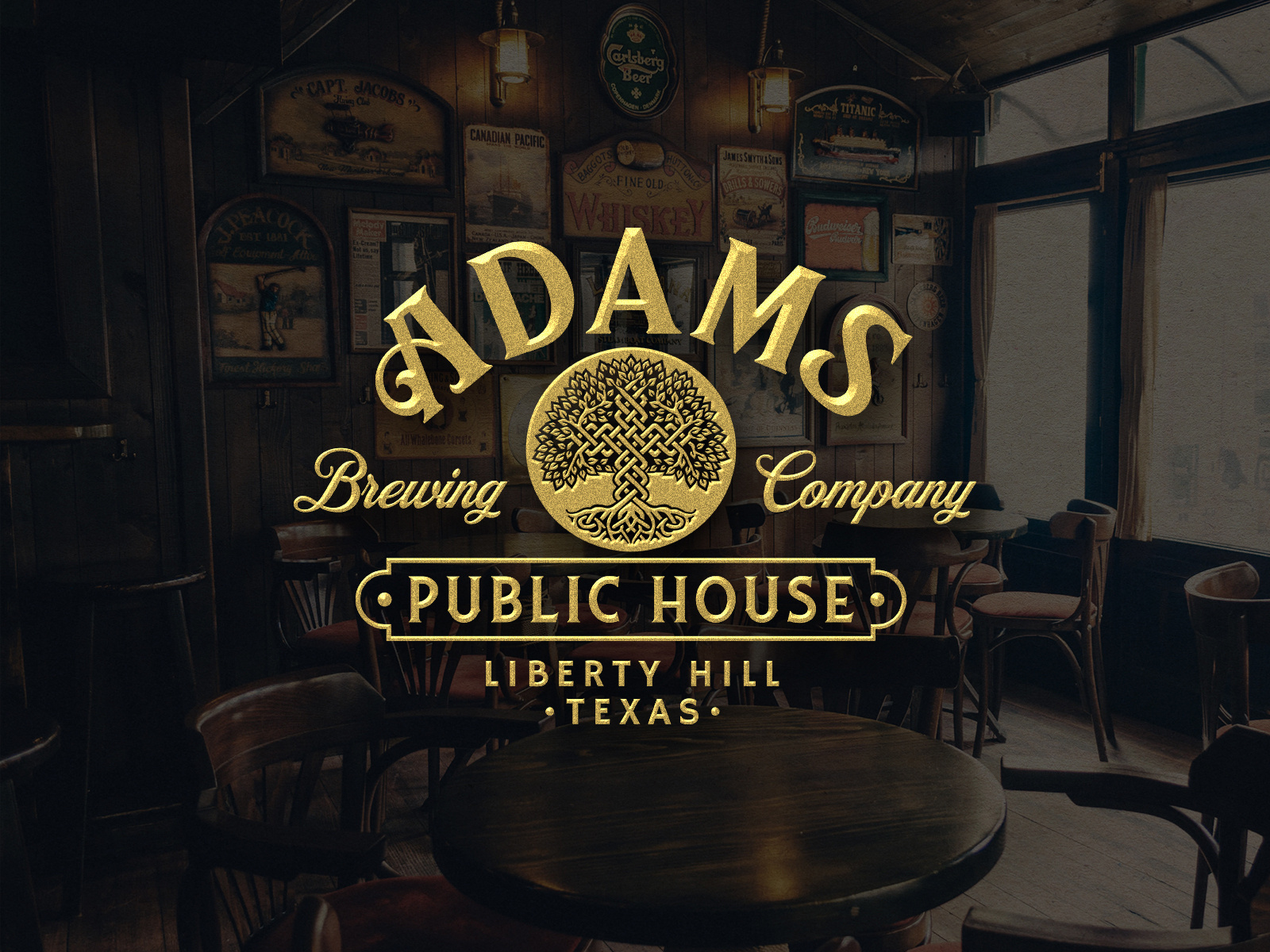Adams Public House - Logo Design by Srdjan Vidakovic on Dribbble