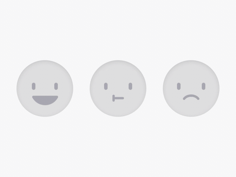 Feedback buttons by Stephen Verhalleman for Teamleader on Dribbble