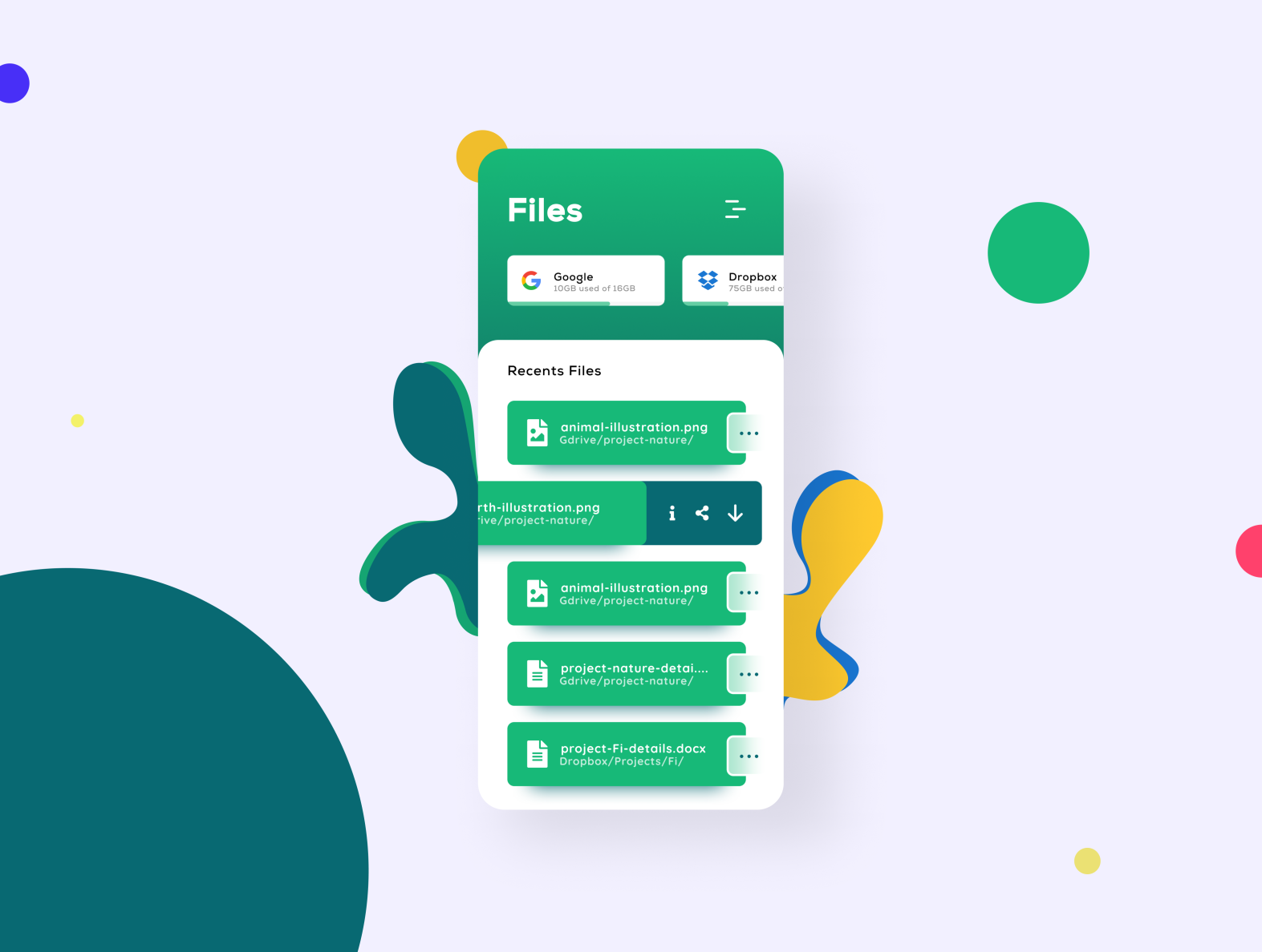 File Manager App by Arsallan Shahab on Dribbble