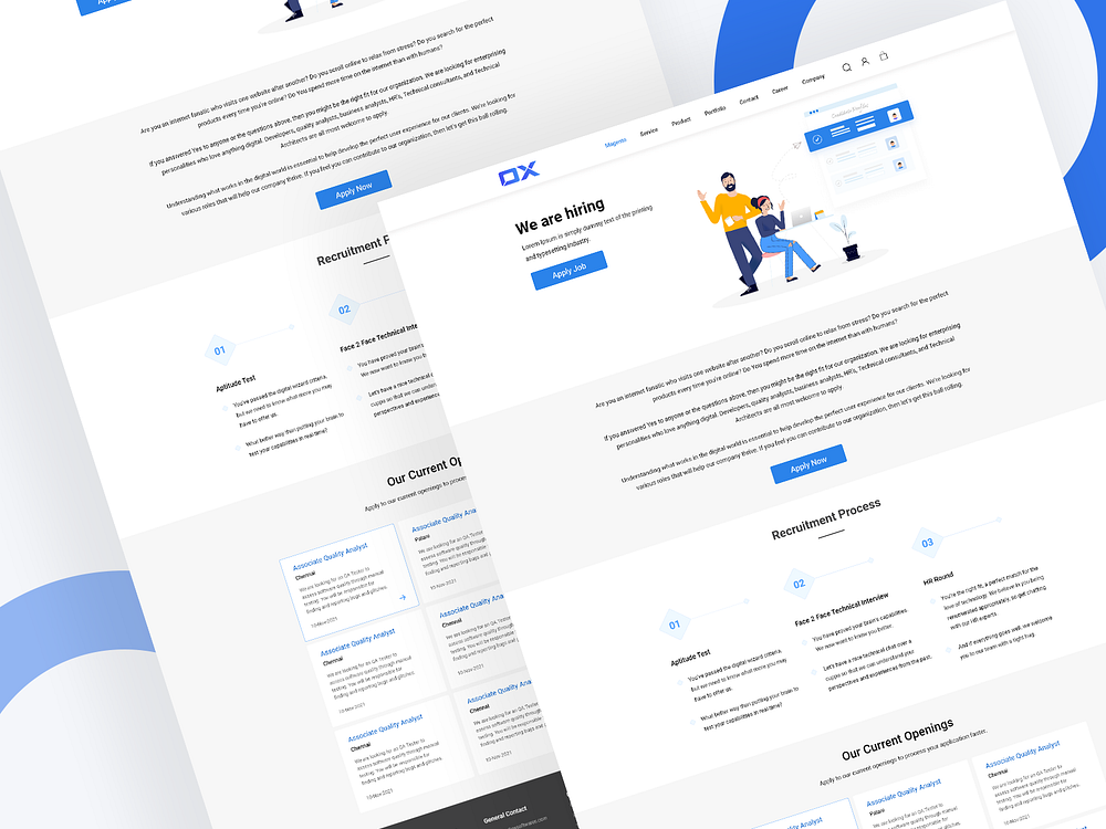 Career Landing Page designs, themes, templates and downloadable graphic ...
