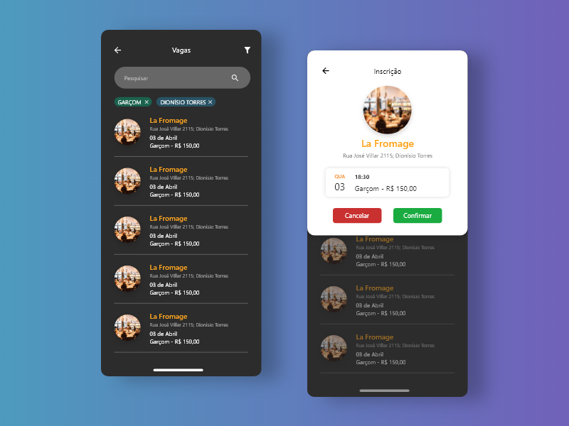 Gig Jobs App by Carol Maia on Dribbble